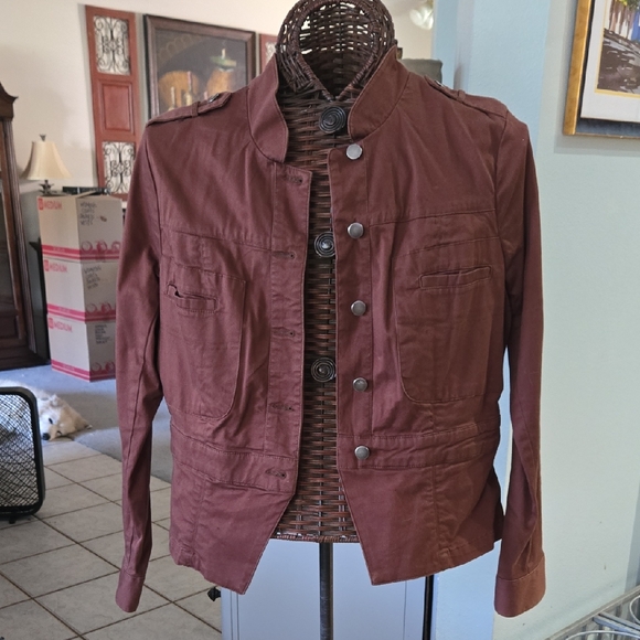 George | Jackets & Coats | George Brown Utility Jacket With Standup ...
